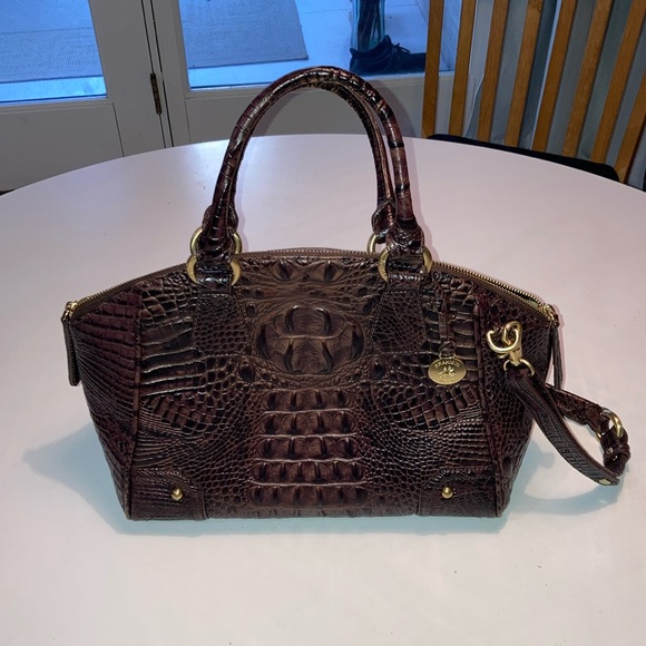 Brahmin | Bags | Brahmin Vintage Leather Handbag | Poshmark